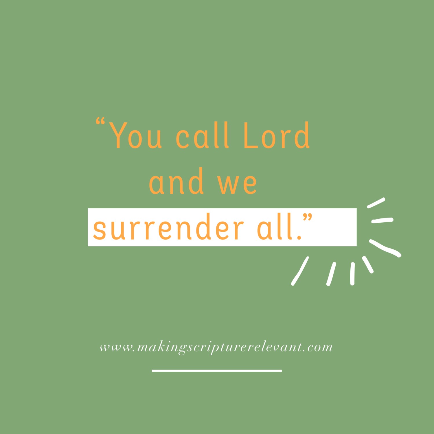 Surrender All - Making Scripture Relevant | Crossmap Blogs