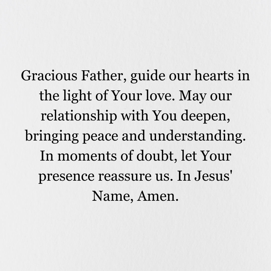 Prayer for Deepening Relationship and Guidance from our Gracious Father ...