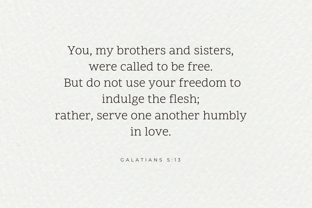 Free to Serve Together in Love - Nighttime Prayer | Crossmap Blogs