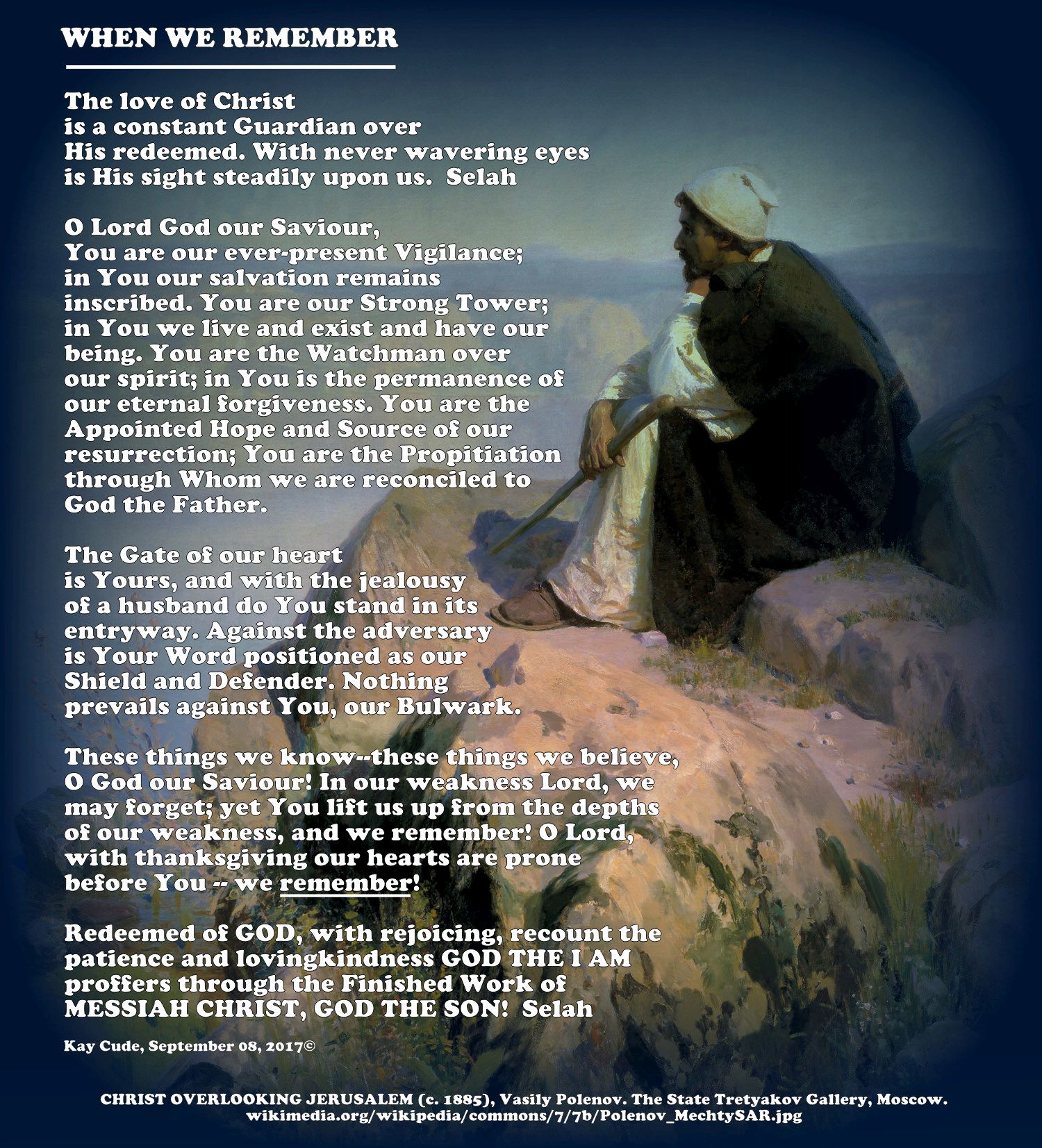 Jesus knows us, remembers us, will not forget us | Crossmap Blogs