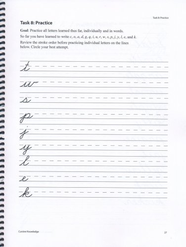 Cursive Knowledge: A Handwriting Course for All Ages