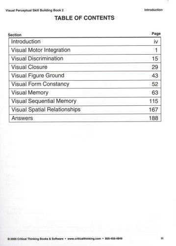 Visual Perceptual Skill Building Grades 2-3 Ability Book 2 by Raya ...