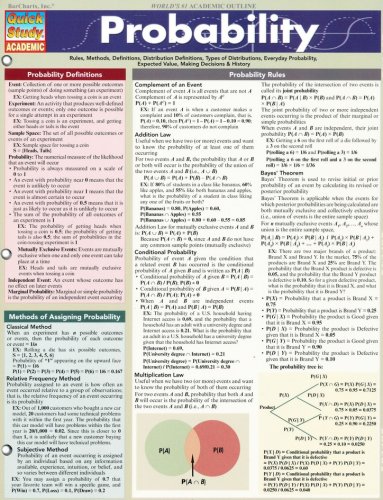 Probability, Laminated Guide by Ravi Behara | Crossmap Books - Browse ...