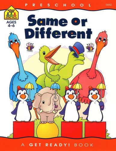Perceptual Skills-Same or Different, Preschool Get Ready Workbooks by ...