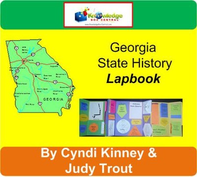Georgia State History Lapbook – PDF Download [Download] by Cyndi Kinney ...