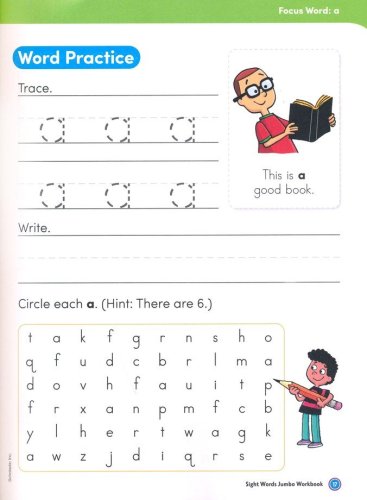 Scholastic Sight Words Jumbo Workbook: 300+ Practice Pages Targeting ...