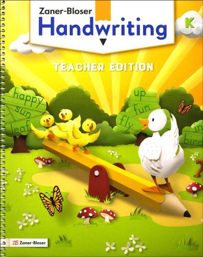 Zaner-Bloser Handwriting Grade K: Student, Teacher, & Practice Masters ...